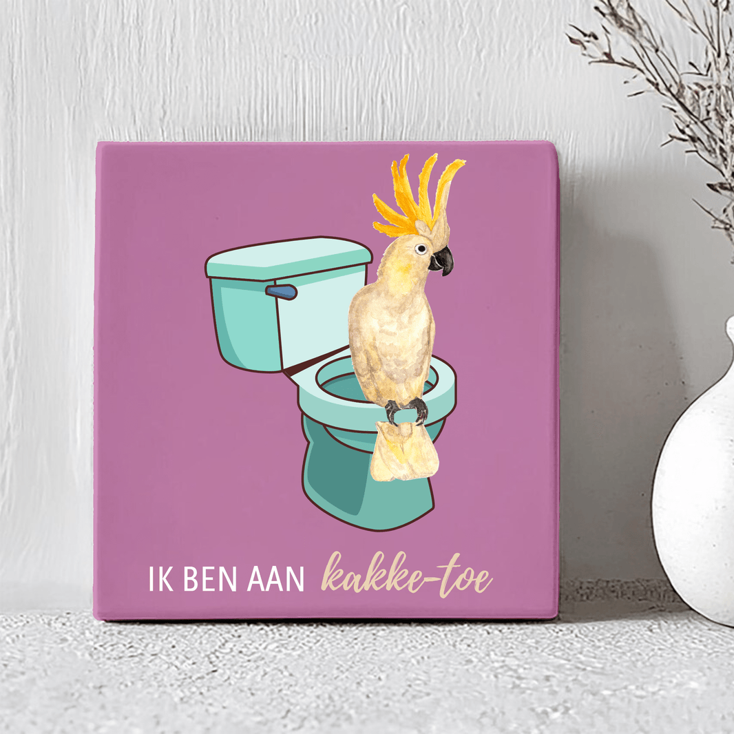 Tegel met Tekst | Toilet Humor | Grappig | Unieke Ontwerpen – Printazzy